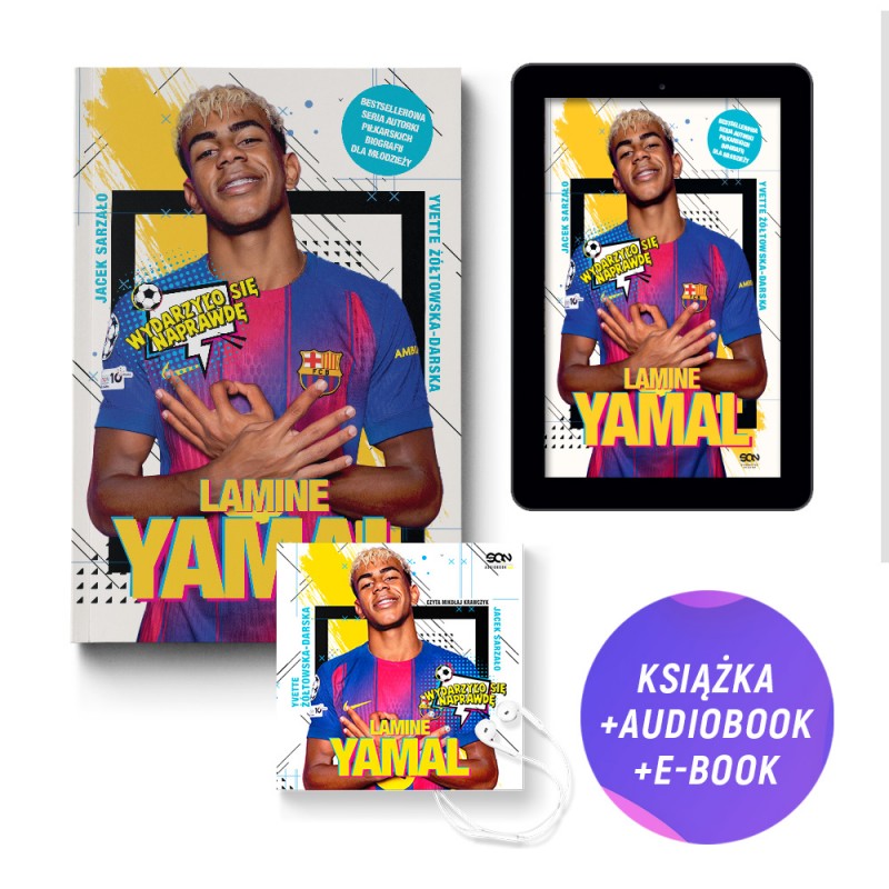 Lamine Yamal. Złota nadzieja futbolu + audiobook + e-book | Pakiet w ...
